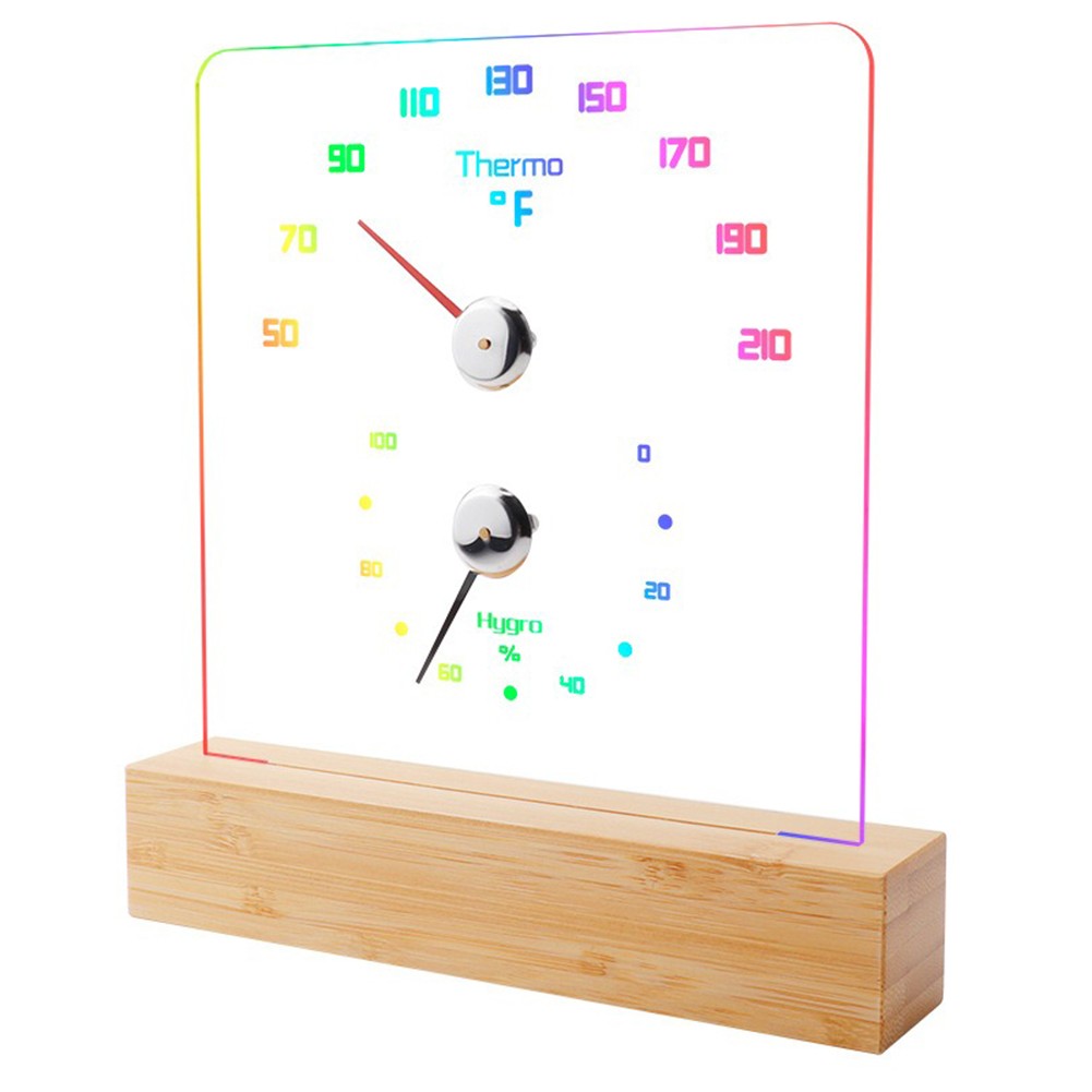 2in1 Sauna Thermometer Hygrometer with LED Light for Accurate ...
