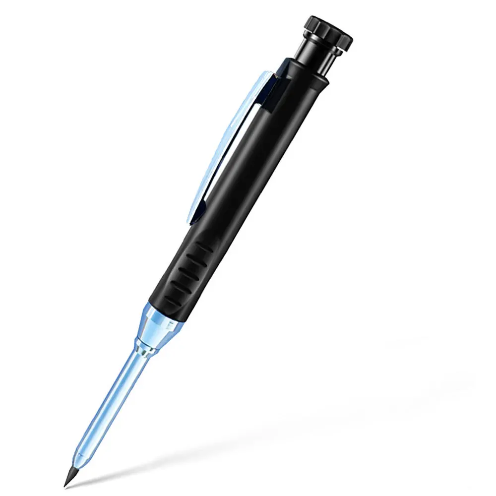 2in1 Solid Carpenter Pencil With Refill 2.8mm Lead Solid Deep Hole ...