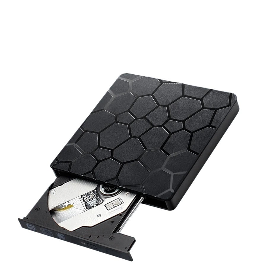 2in1 USB3.0 Type C Slim External DVD VCD CD Writer Optical Drive Burner Reader Player Portable ...