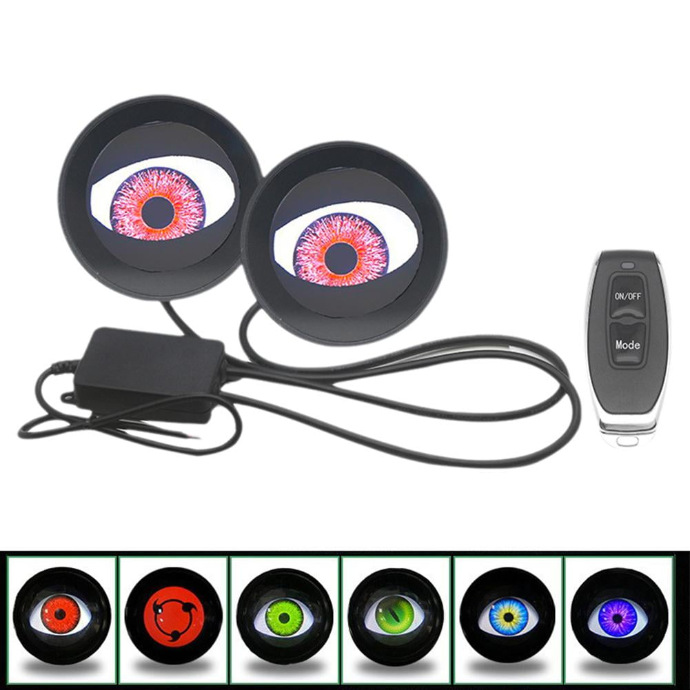 2inch 12V with Remote Control Eyes Headlight Dynamic Devil Eyes LED ...