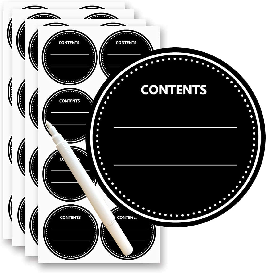 2inch Chalkboard Canning Sticker, Waterproof Blackboard Jar Labels with ...
