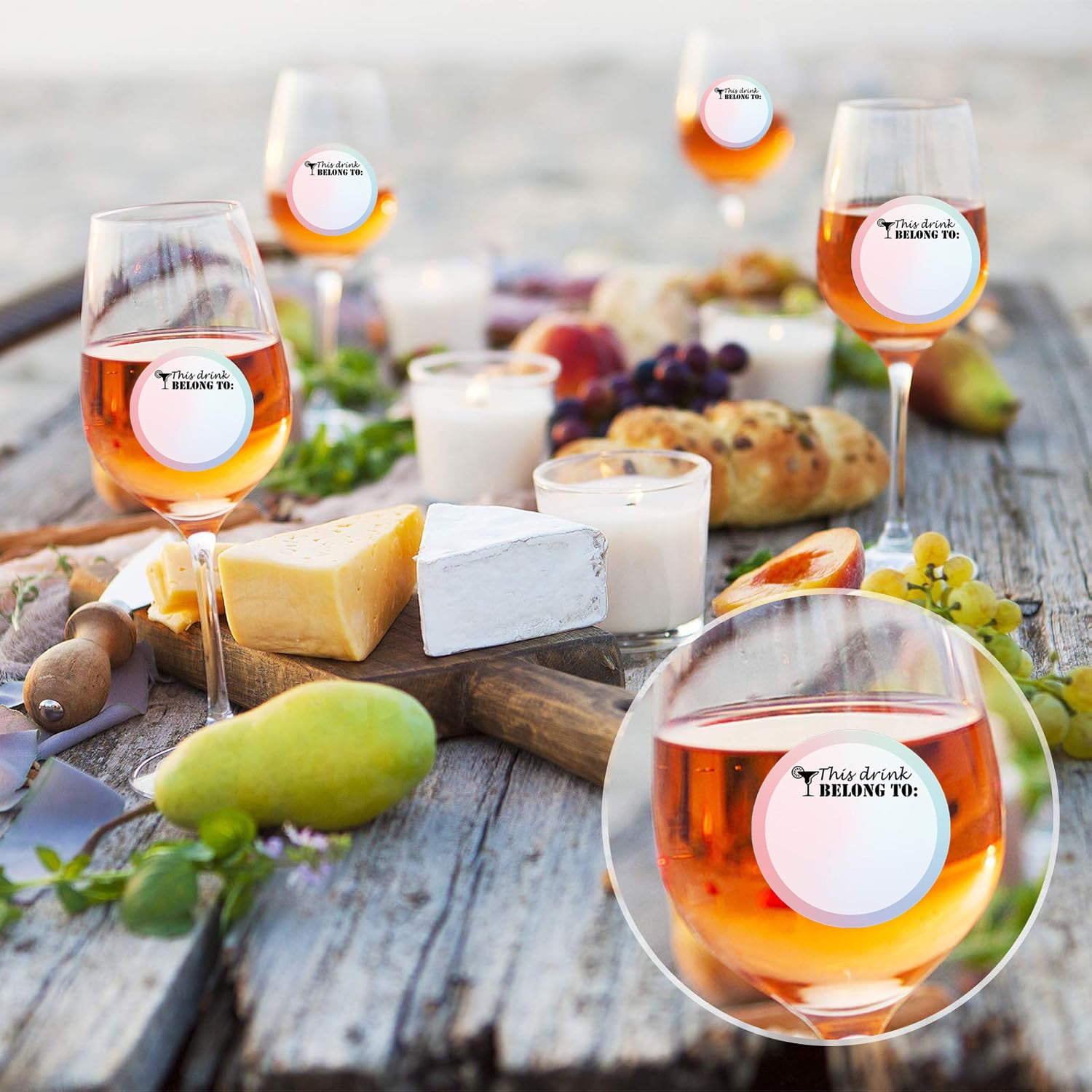 2inch Drink Markers This Drink Belongs to Stickers Round Shaped Blank ...