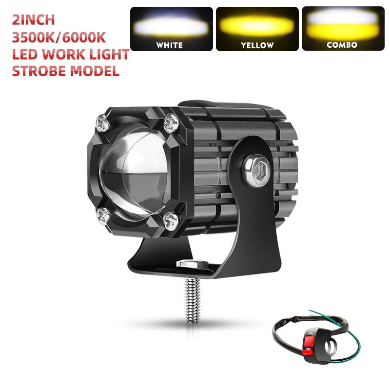 2inch Led Spot Work Light Strobe Light Free Switch 12V 24V Fog Lights ...
