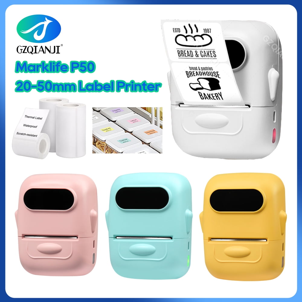 2inch Marklife P50 Portable Thermal Label Printer Sticker Impresoras Mini Photo Bluetooth ...