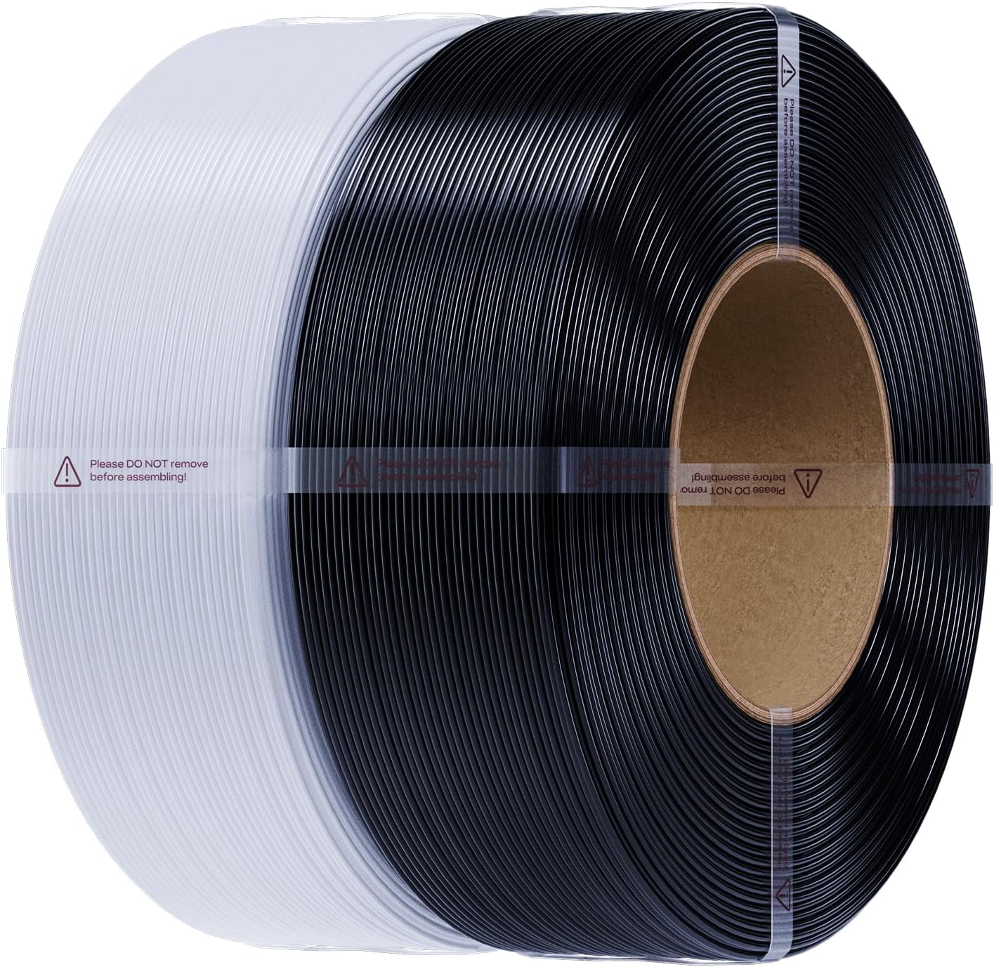 2kg Black & White PETG Filament Refill 1.75mm, 3D Printer Filament ...