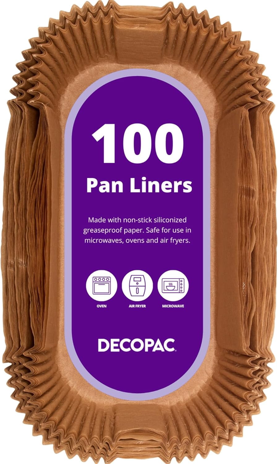 2lb Loaf Pan Liners, 100 Pack, Non-Stick Siliconized Greaseproof Paper ...