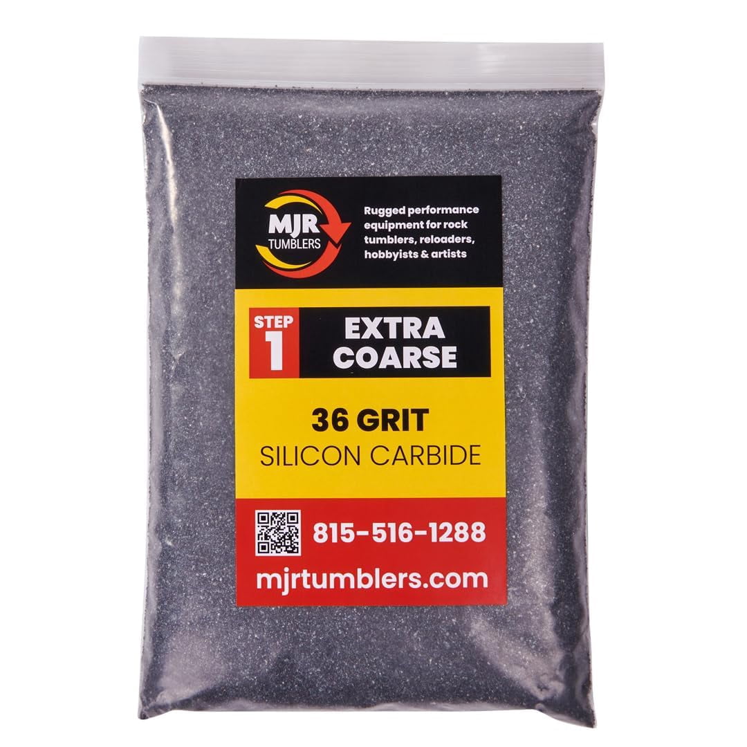 2lb MJR Tumblers 36 Grit Premium Extra Coarse Extremely Fast Cutting ...