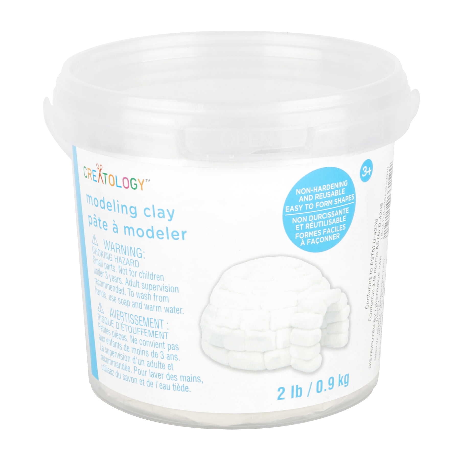 2lb. White Modeling Clay by Creatology™ - Walmart.com
