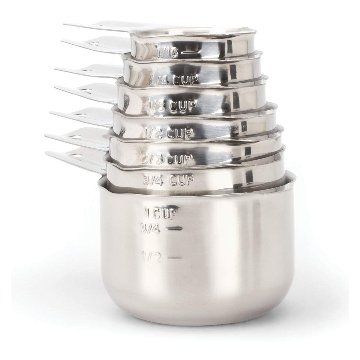2lbDepot 7-Piece Copper Plated Stainless Steel Metric Measuring Cups ...