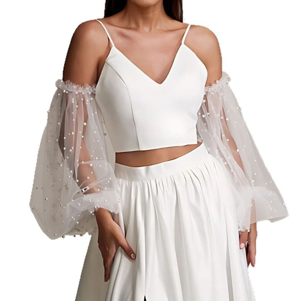 2lots Women Meshess Arm Sleeves Fashionable Oversleeves Bridal Sleeves ...