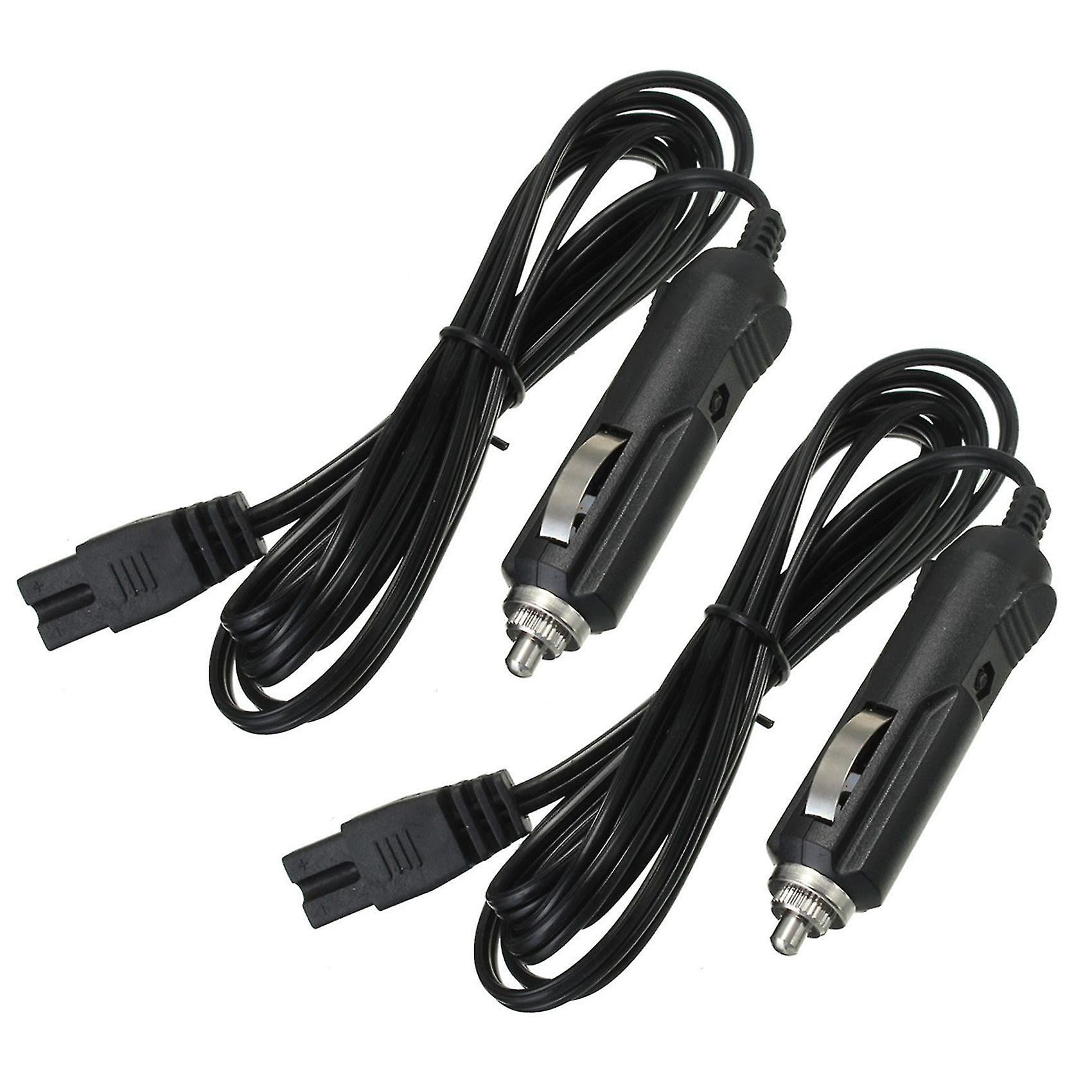 2m 12v Car Cooler Box Fridge Cigarette Lighter 2 Pin Charger Cable High ...