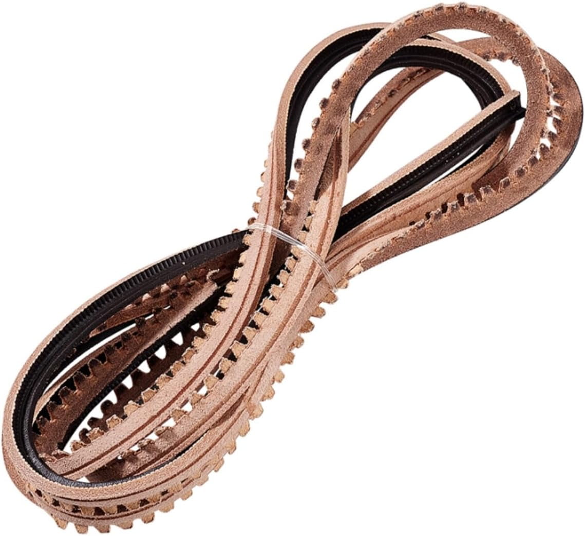 2m/ 6.5Ft Leather Shoe Welt Cord 15mm/0.6inch Wide Saddlebrown Leather ...