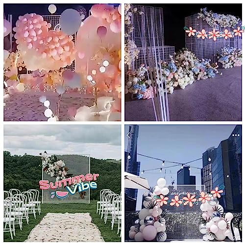 2m/78.74" White Mesh Arch Wedding Arch Grid Backdrop Stand for Party ...