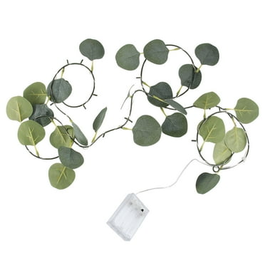 Mainstays 7 ft. Eucalyptus String Lights (Battery Operated, Warm White ...