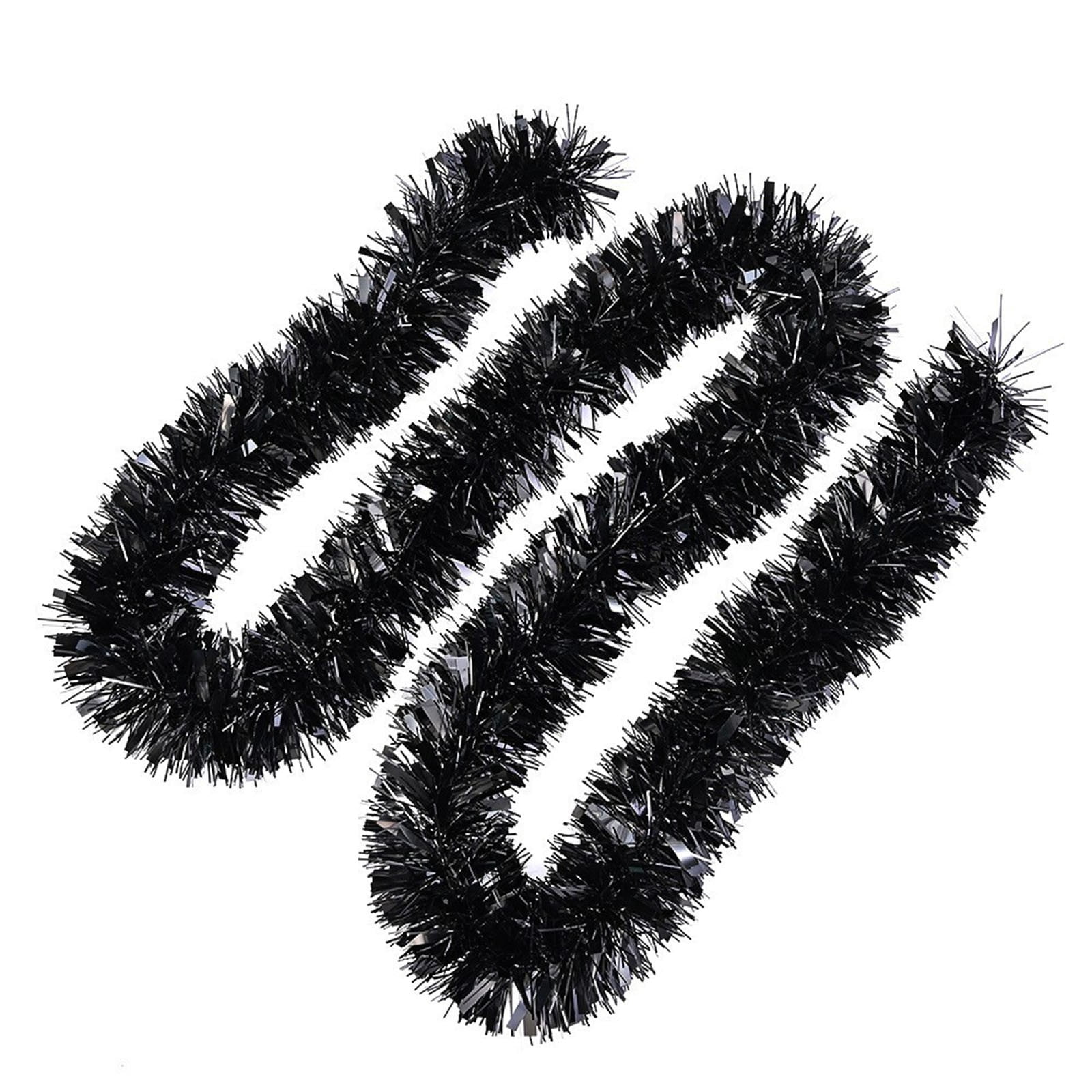 2m Black Halloween Party Streamer Plastic Ribbon Garland for Home ...