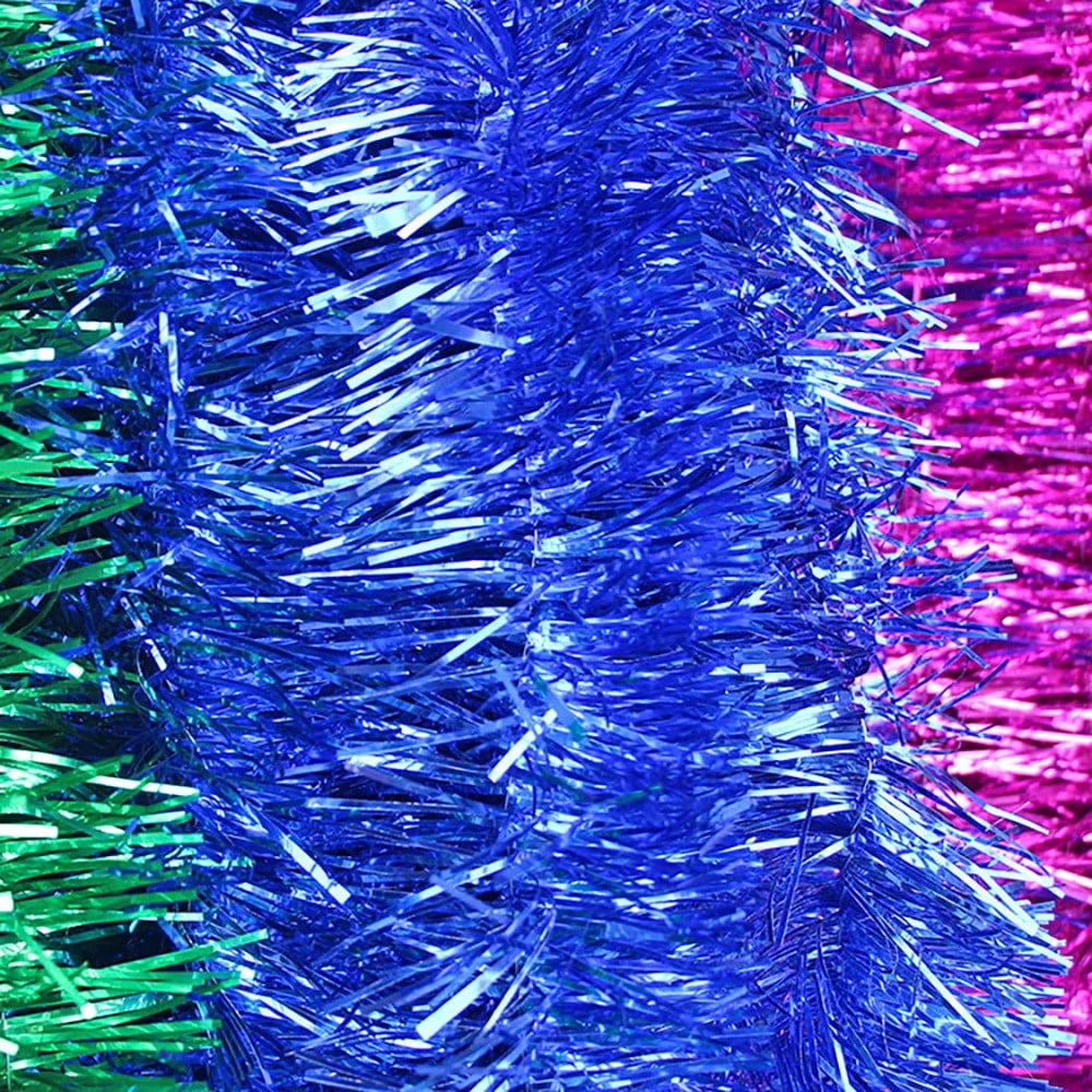 2m Christmas Garland, Gold, Silver, Red, Blue, Green,Santa Garland ...