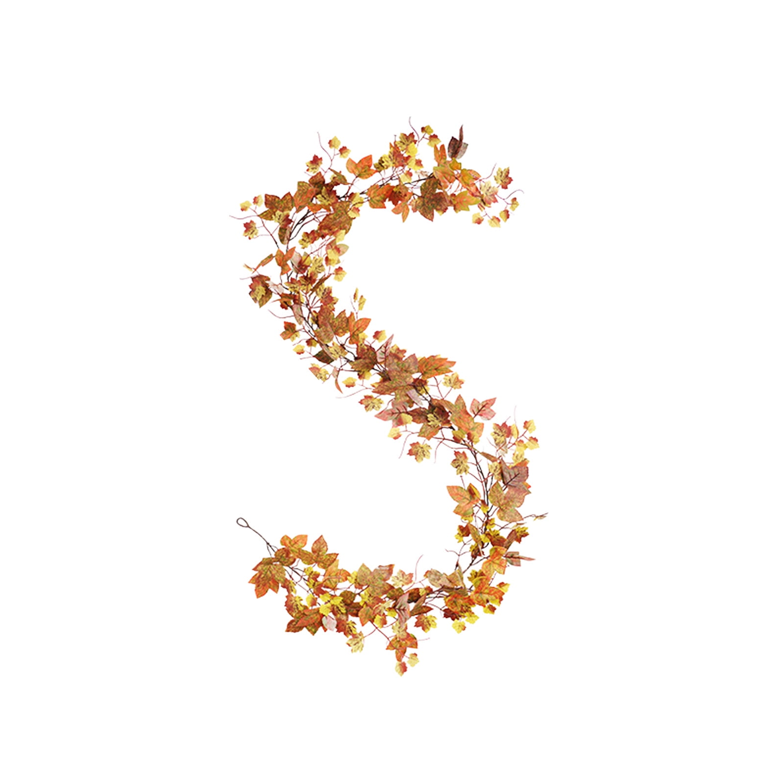 2m Elegant Artificial Maple & Silk Flower Garland Indoor Artificial ...