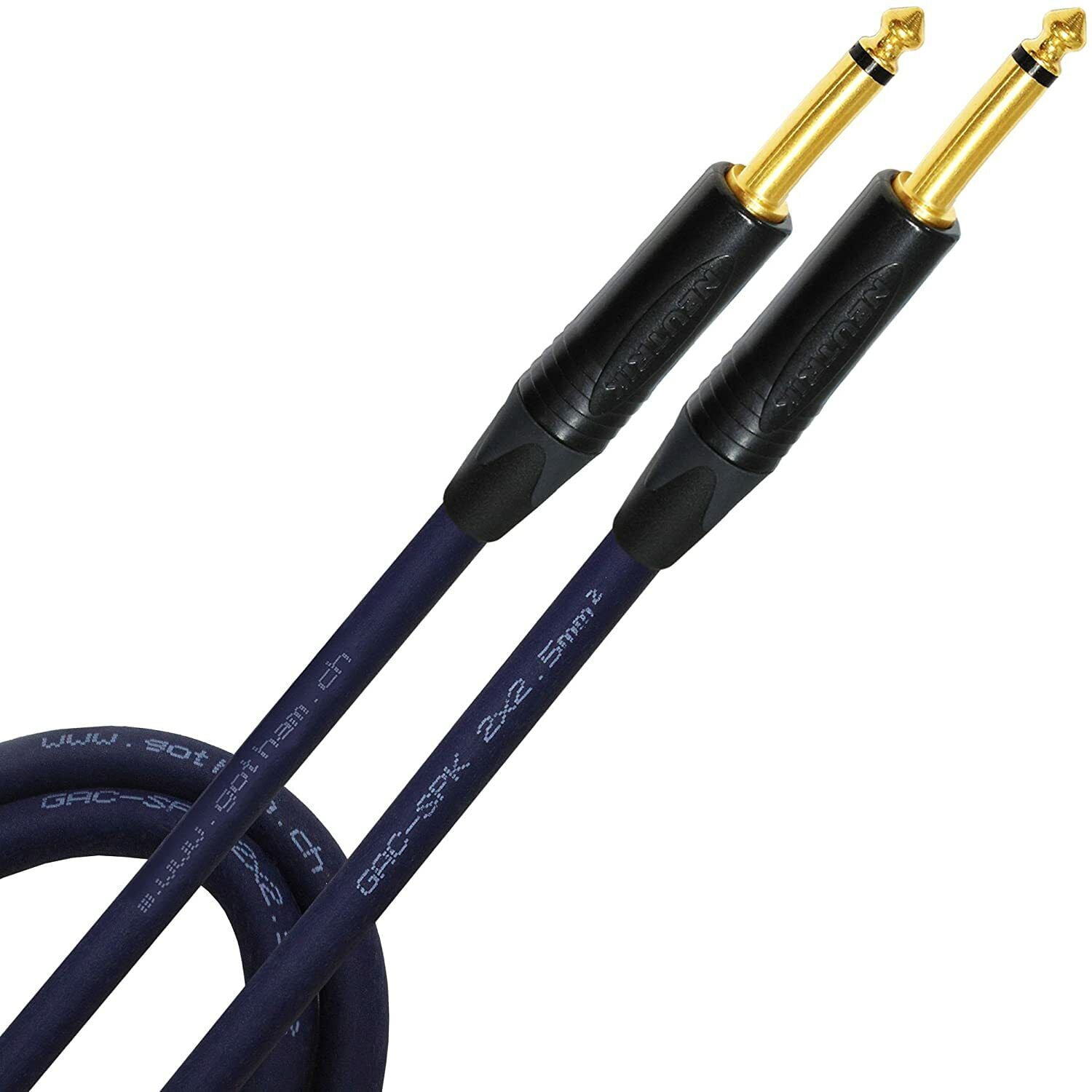 2m-Gotham GAC-SPK 2 x 2.5mmÂ² (Blue)Speaker Cable Terminated with ...