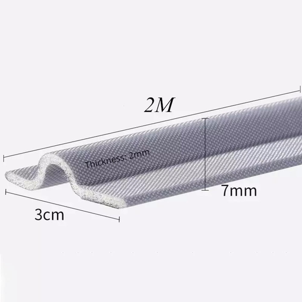 2m Self Adhesive Sliding Door Casement Sealing Strip Sound Insulation ...