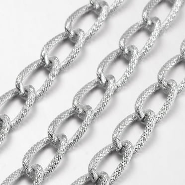 2m Tarnish Resistant 304 Stainless Steel Curb Chains Twisted Chains ...