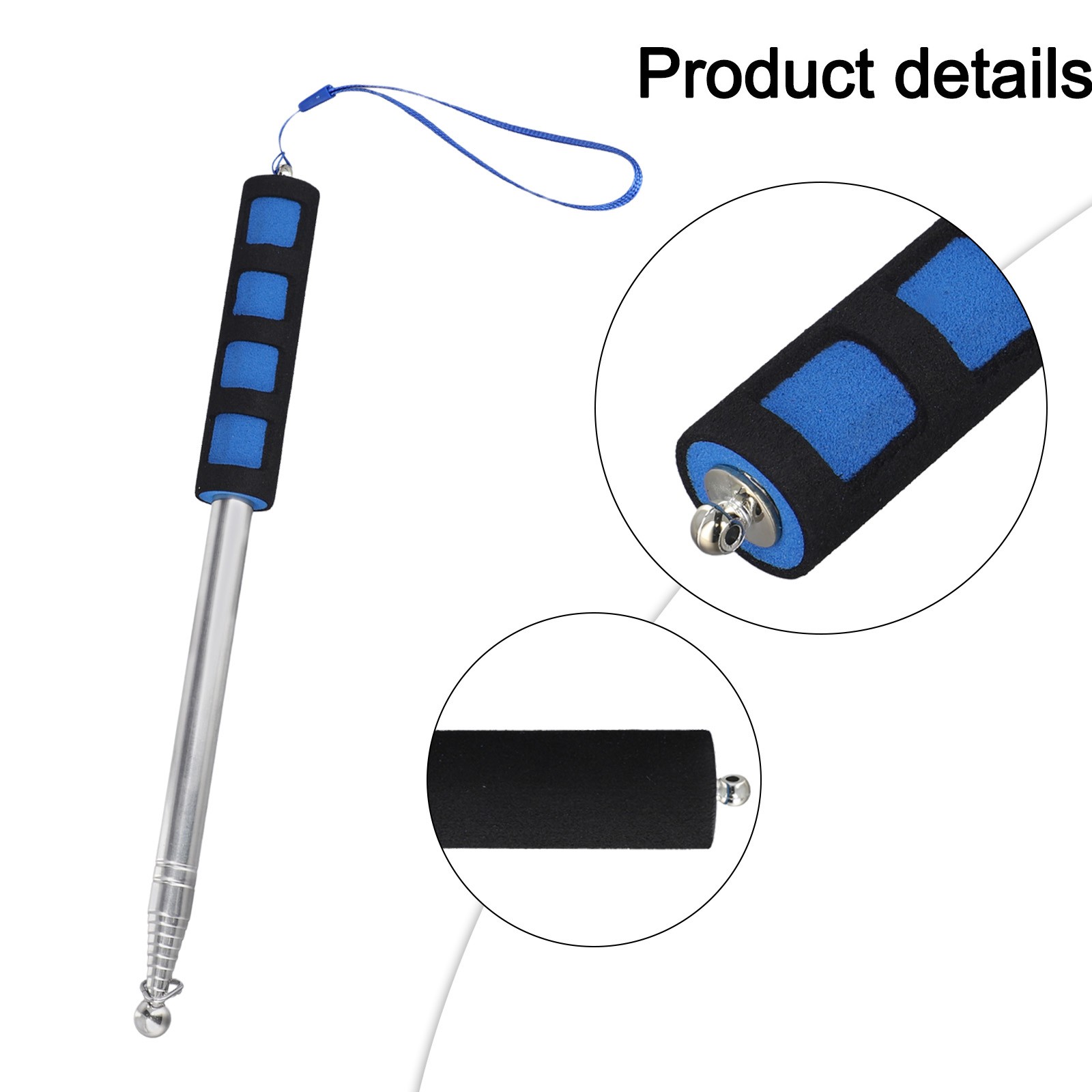 2m Stainless Steel Telescopic Handheld Flagpole Tour Guide Teaching ...