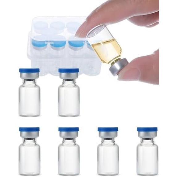 2ml Glass Vials for Injections, Self- Injection Port, Empty Vials for ...