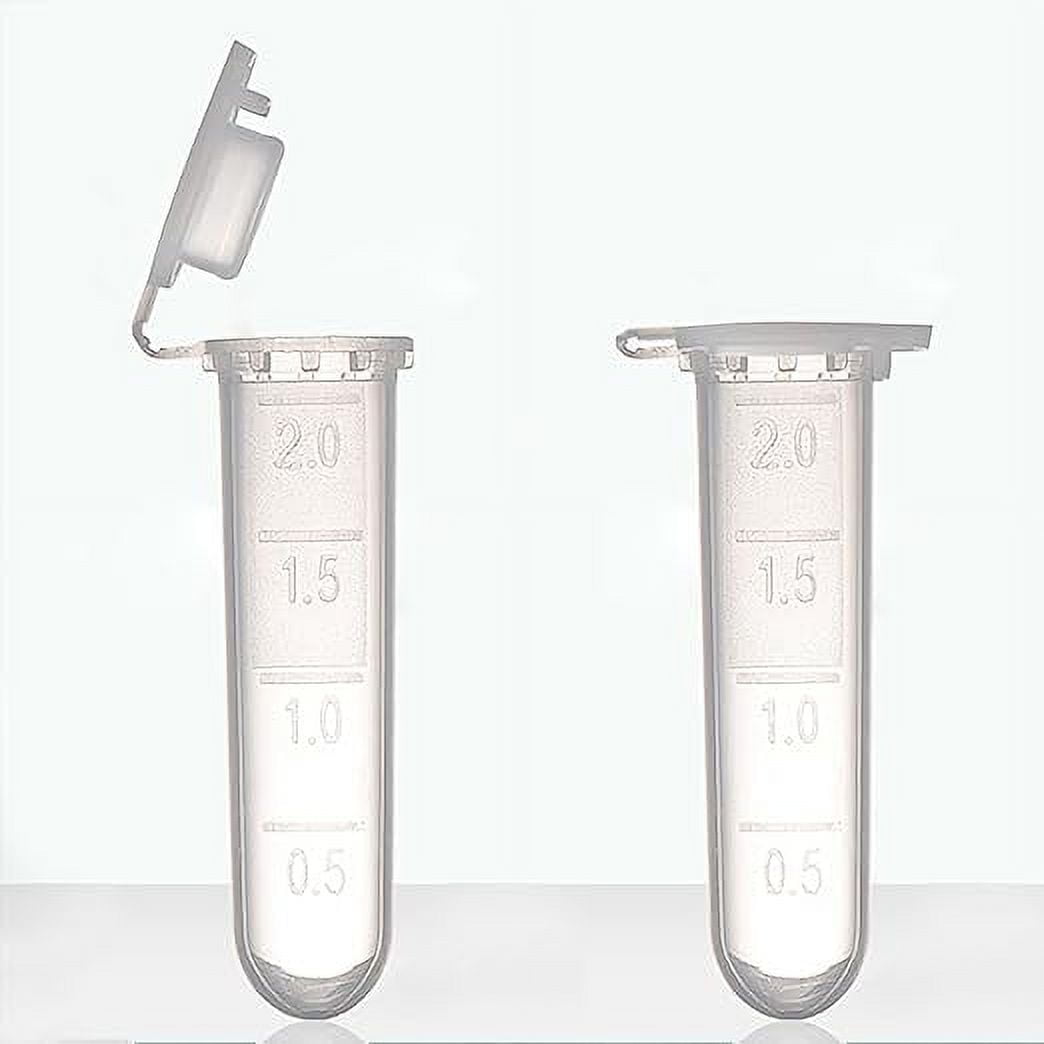 2ml Microcentrifuge Tube - PCR Tube with Flat Cap(1000pcs),Graduated ...