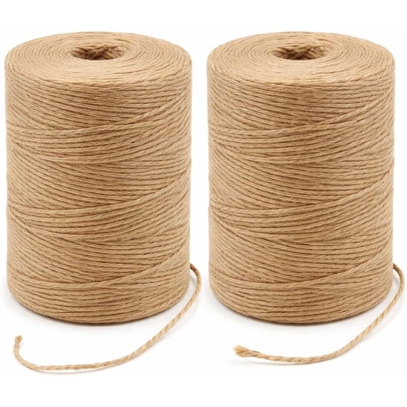 2mm - 164FT Natural Jute Twine Rope String - for Crafts Gardening Plant ...