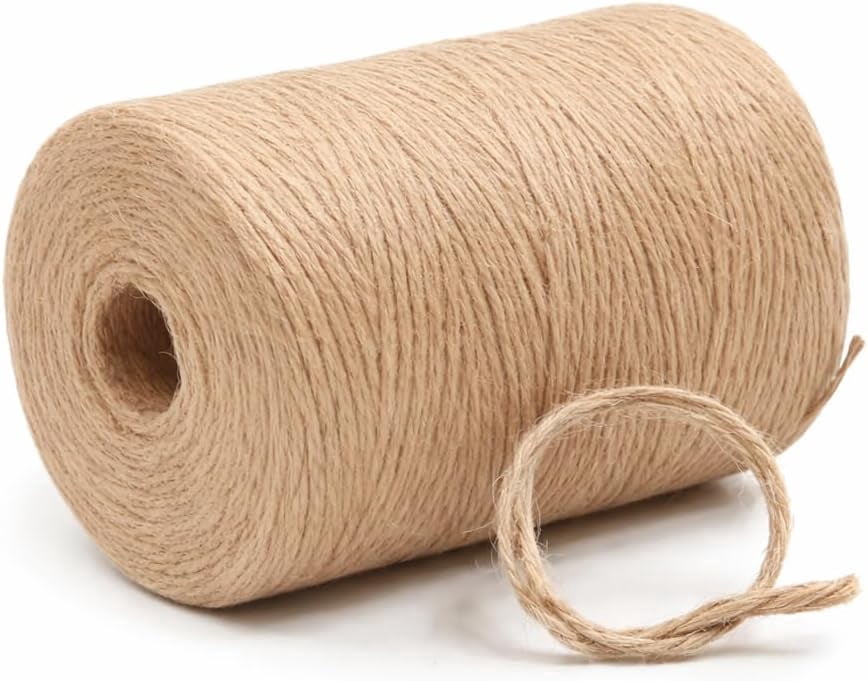 2mm - 164FT Natural Jute Twine Rope String - for Crafts Gardening Plant ...