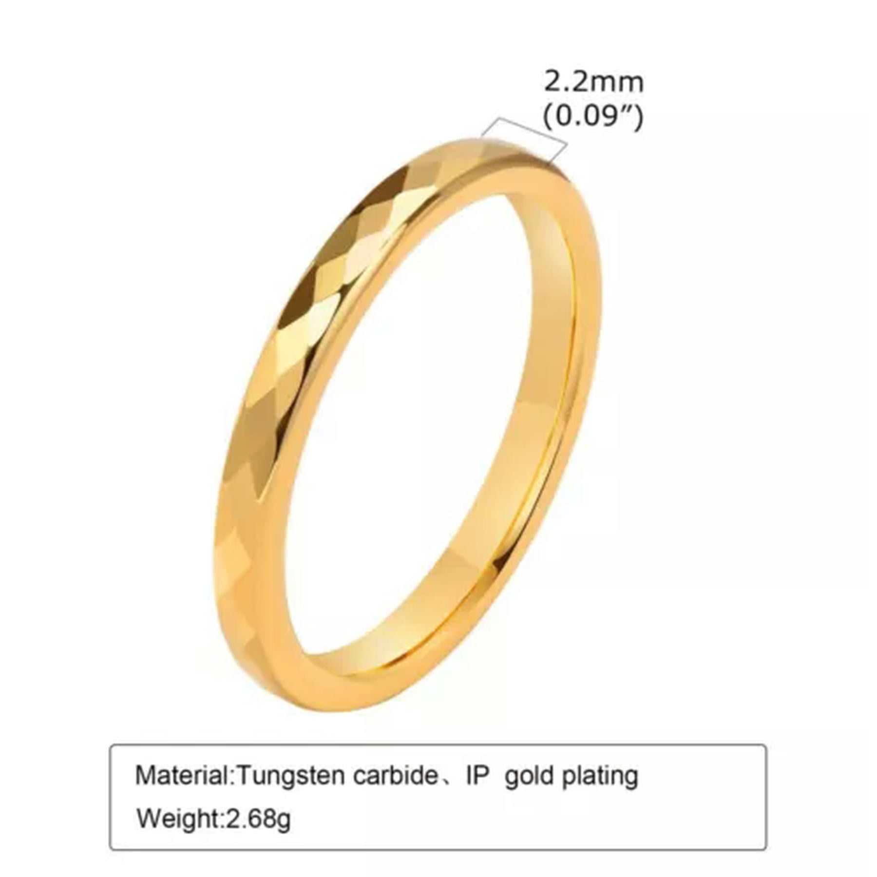 2mm/4mm/6mm/8mm Tungsten Carbide Bands Men Women's 5 Colors Plating ...