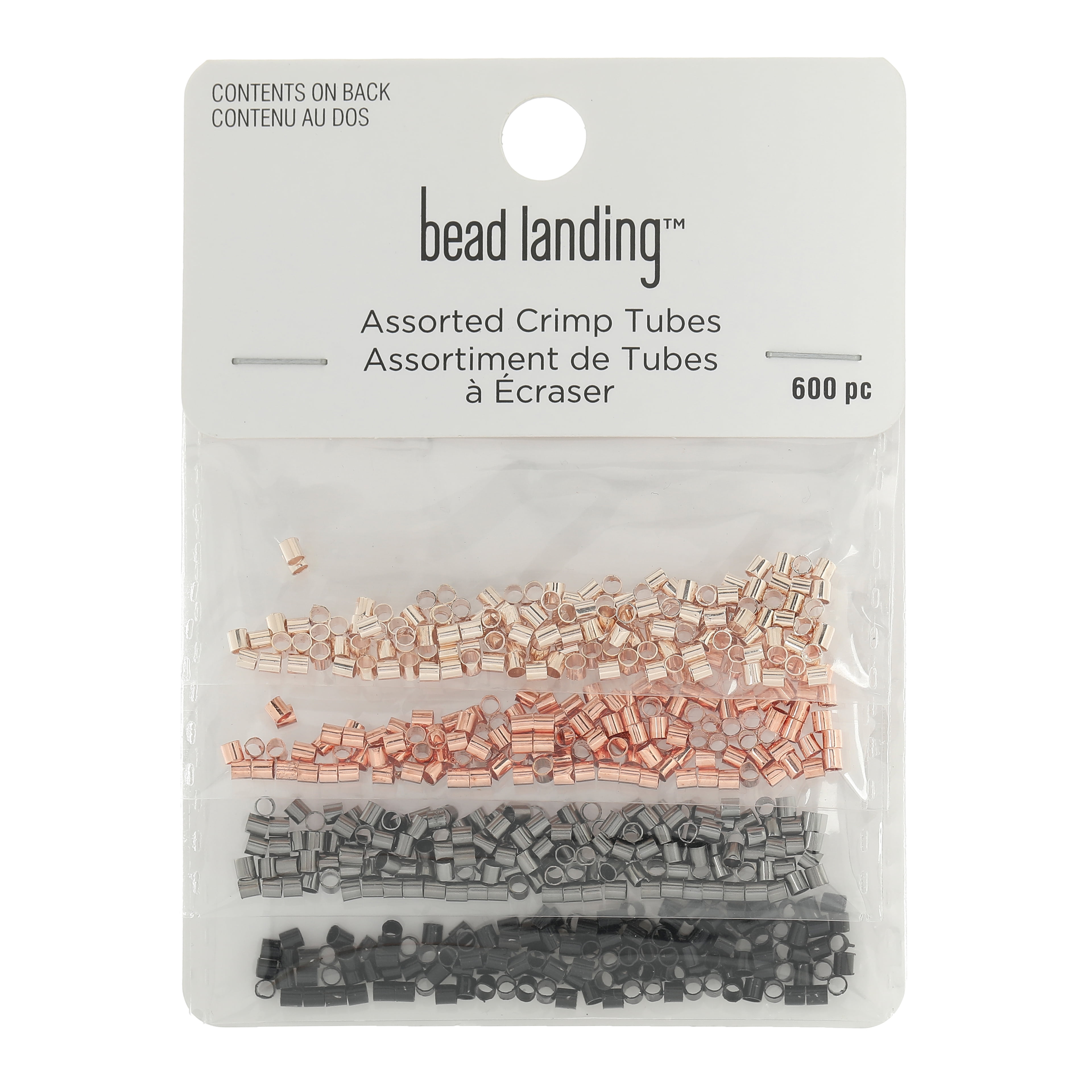 2mm Assorted Colors Metal Crimp Tubes - 600ct. by Bead Landing ...
