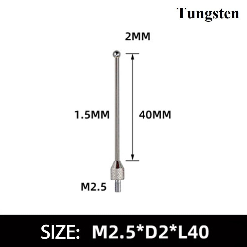 2mm Carbuncle Tungsten Steel Head M2.5 Thread Micrometer Gauge ...