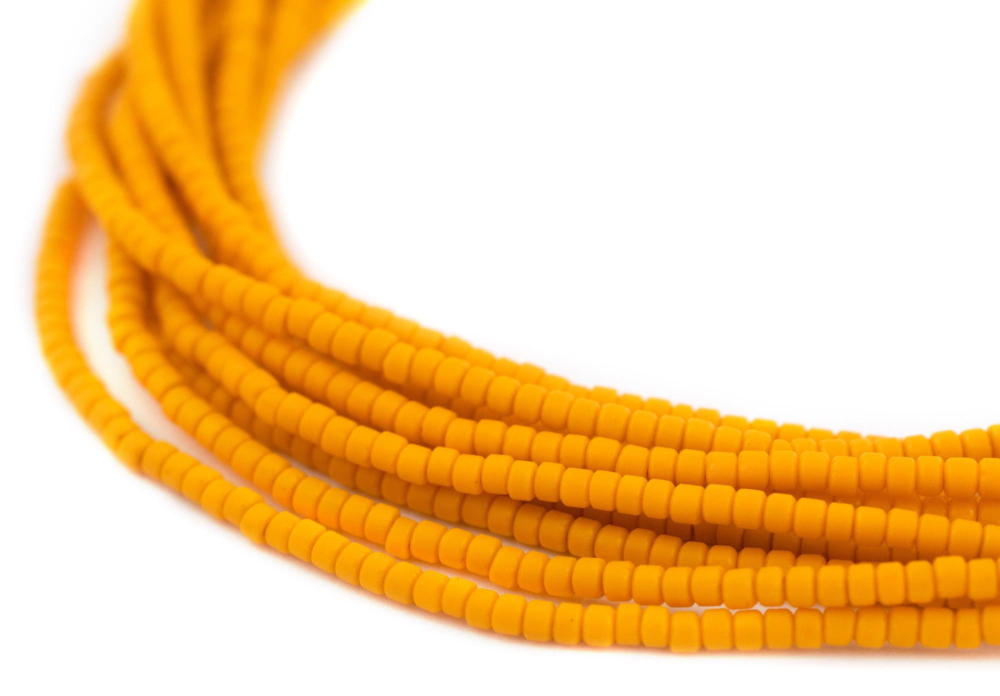 The Bead Chest 2mm Glass Seed Beads - Full Strand of Afghani Tribal ...