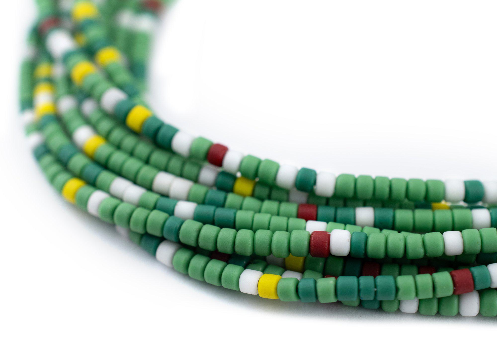 The Bead Chest 2mm Glass Seed Beads - Full Strand of Afghani Tribal ...