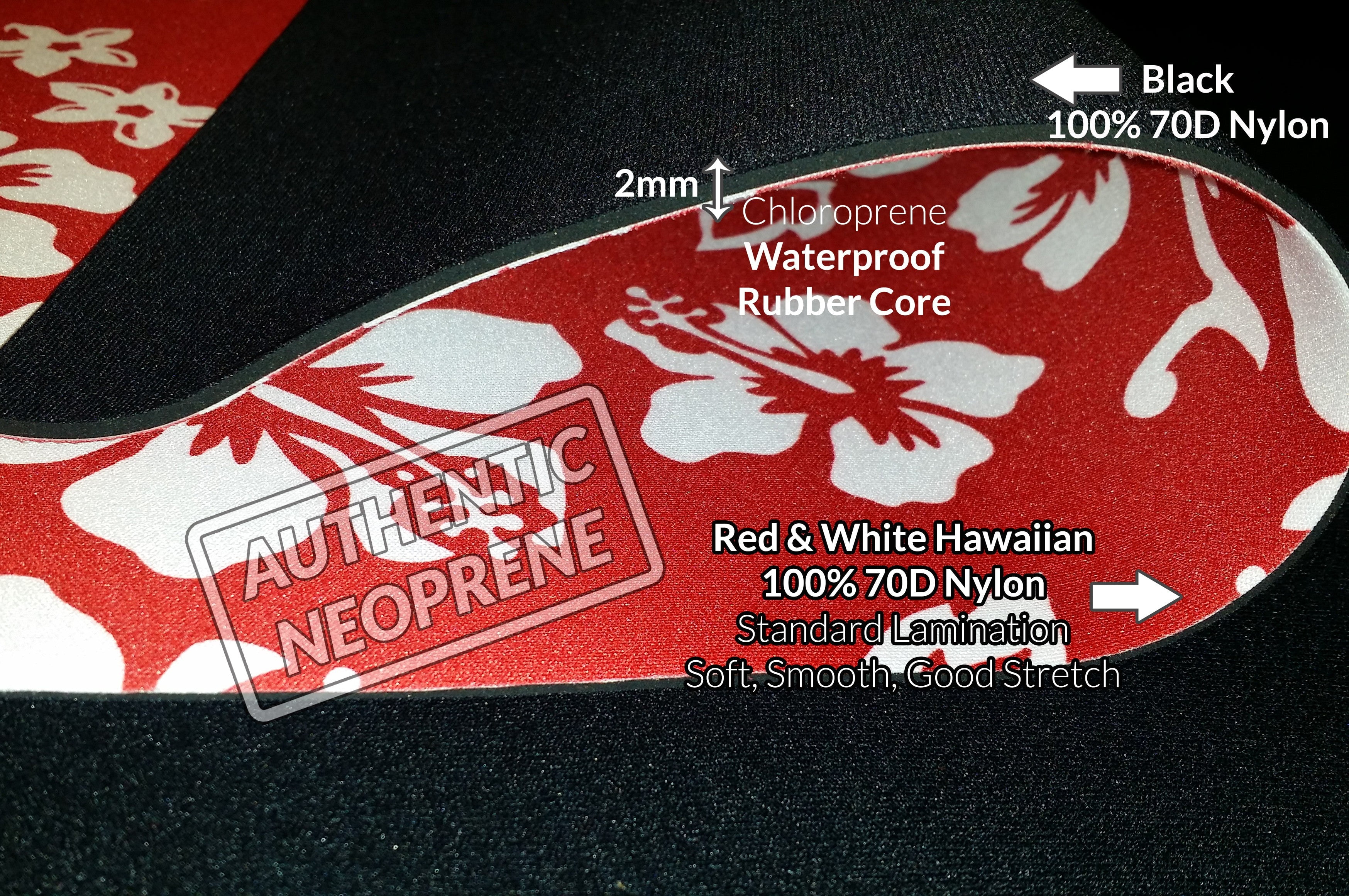 2mm Hawaiian Neoprene Fabric Cloth, Scuba Wetsuit Material, Stretch ...