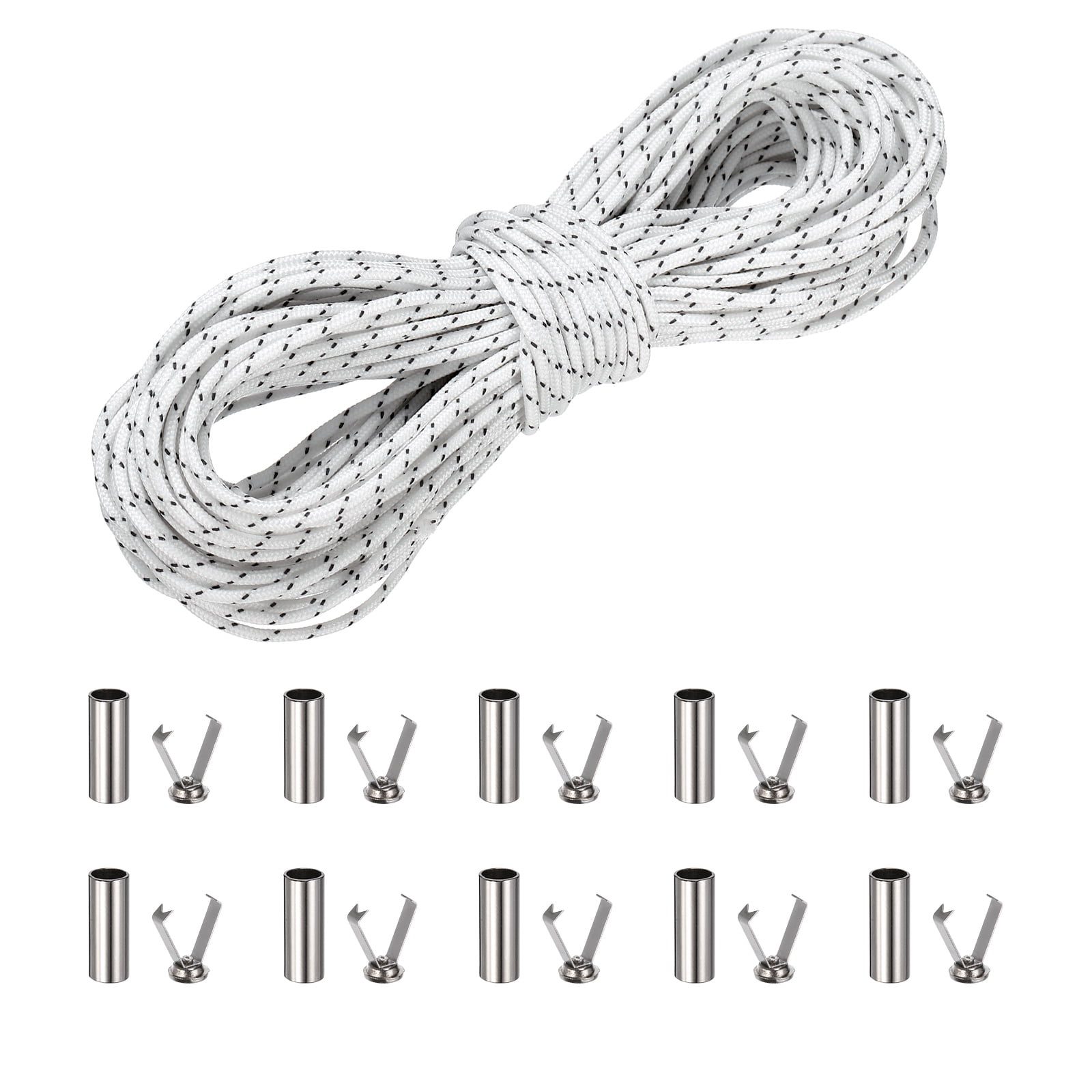 2mm Reflective Guyline Camping Paracord, 65ft Thin Reflective Cord Rope ...