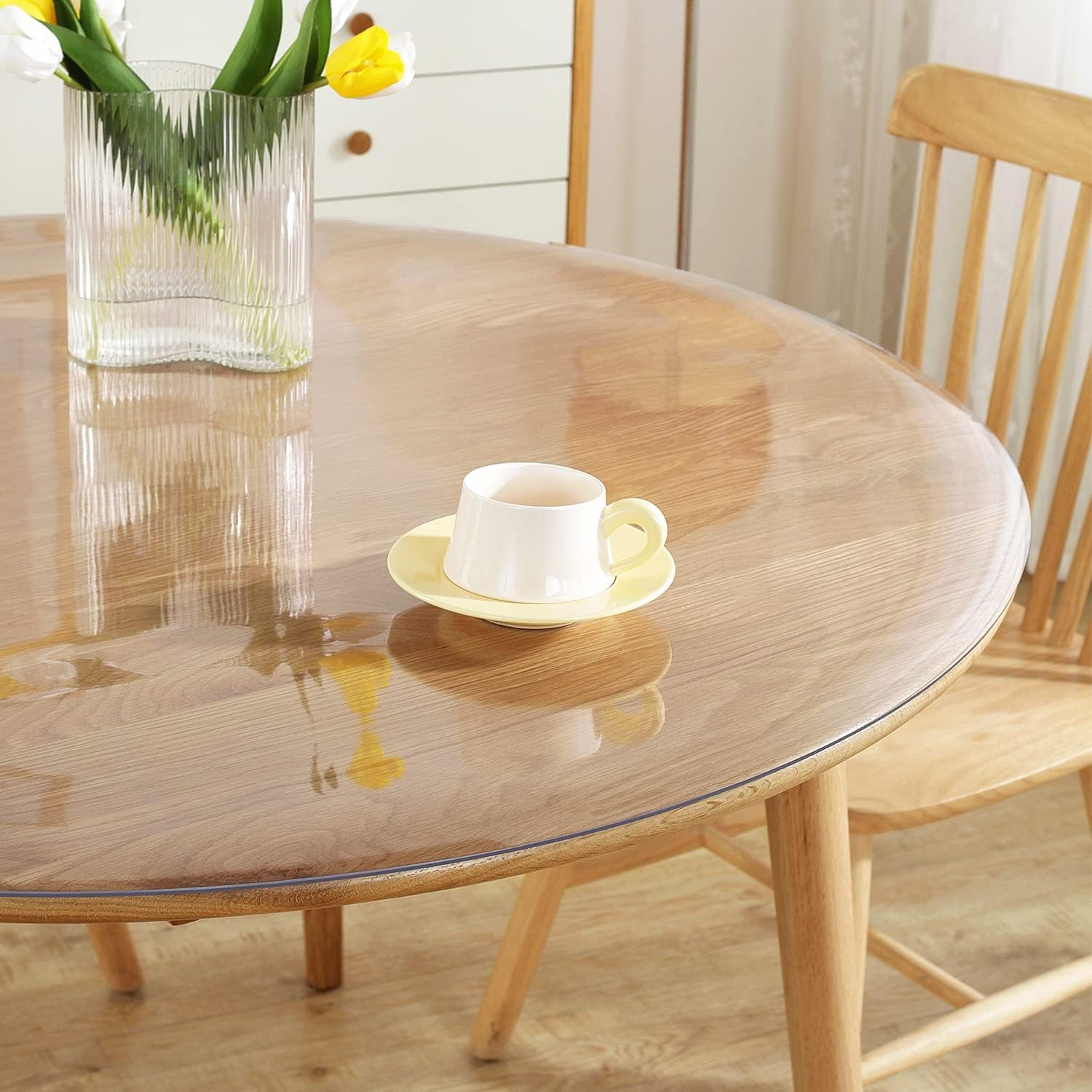 2mm Thick 60 Inch Clear Round Table Protector, Clear Round Table Cover ...