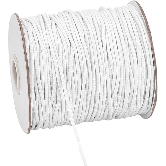 2mm Waxed Cord 99 Yards White Waxed Cotton Threads Wax Cord Waxed ...