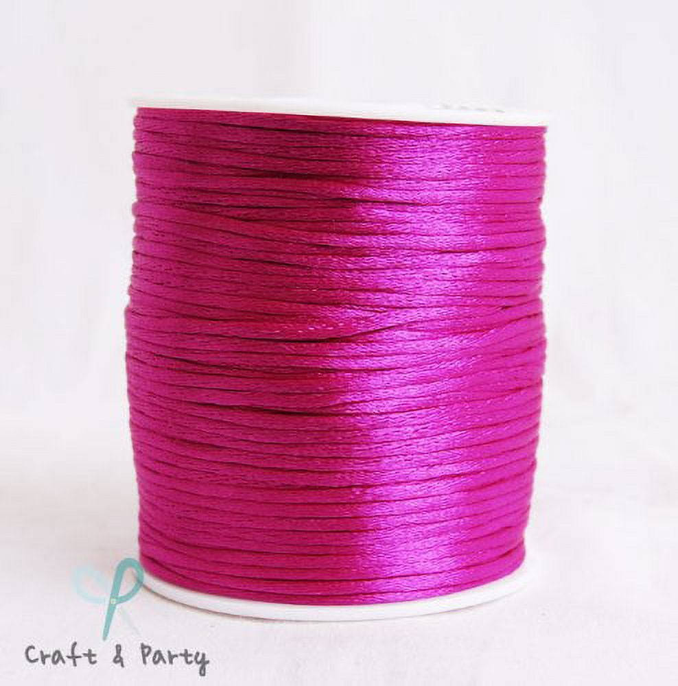 2mm x 100 yards Rattail Satin Nylon Trim Cord Chinese Knot - Walmart.com
