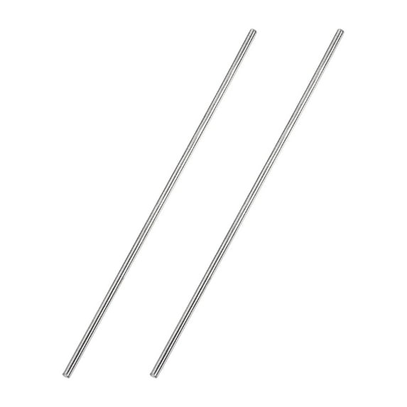 2mm x 100mm 304 Stainless Steel Solid Round Rod for DIY Craft - 2Pcs - Walmart.com