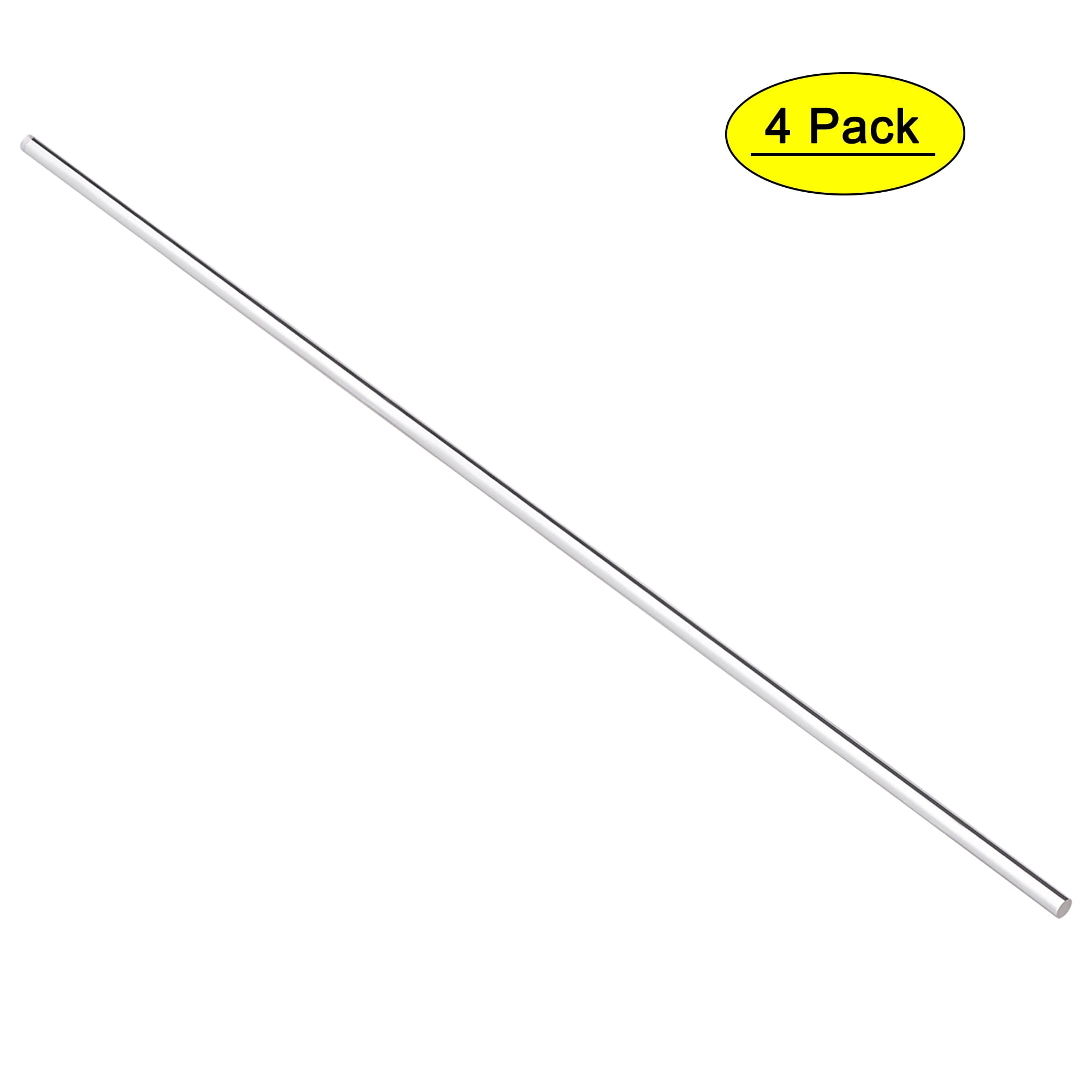 2mm x 200mm Round Shape Solid Acrylic Rod PMMA Extruded Bar Clear 4Pcs ...