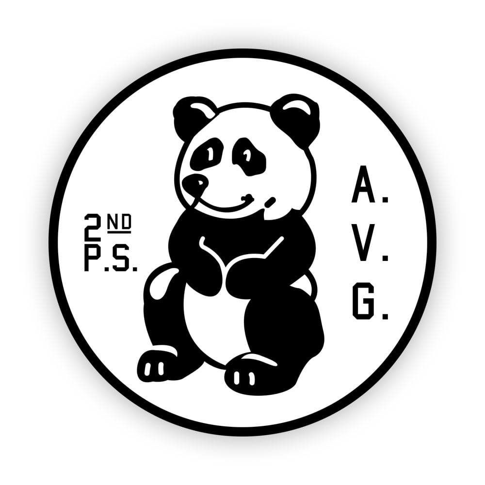2nd AVG Panda Bears Sticker Decal - Self Adhesive Vinyl - Weatherproof ...