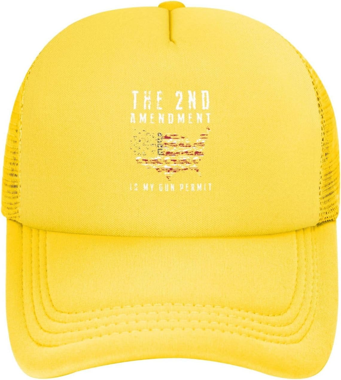 2nd Amendment 1791 Vintage American Flags Trucker Hat High Crown Mesh ...