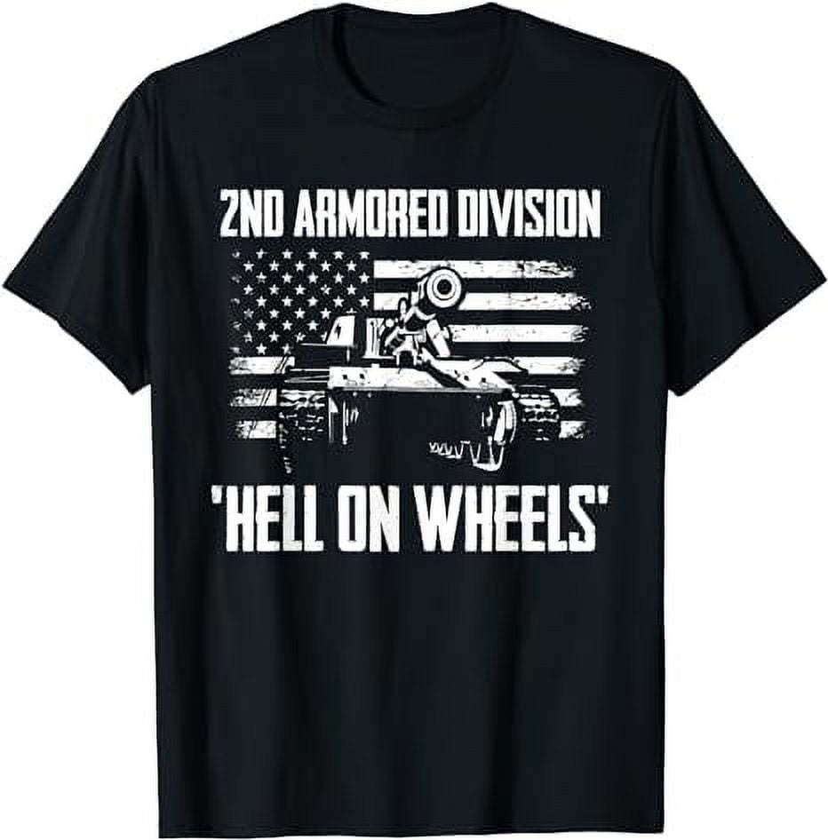 2nd Armored Division Hell On Wheels T-Shirt - Walmart.com