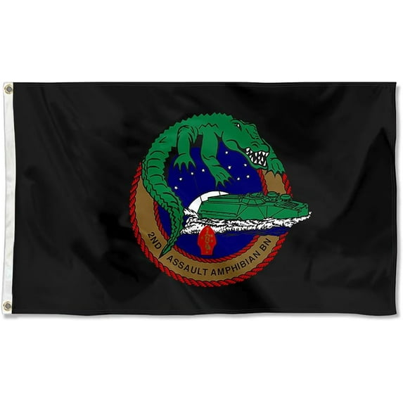 2nd Assault Amphibian Battalion Flag 3x5Feet Military Flag Banner with ...