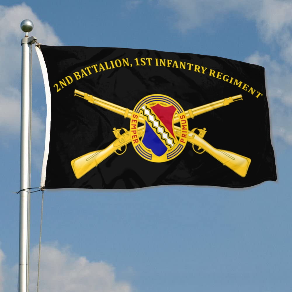 2nd Battalion, 1st Infantry Regiment 7th Infantry Division US Army Flag ...