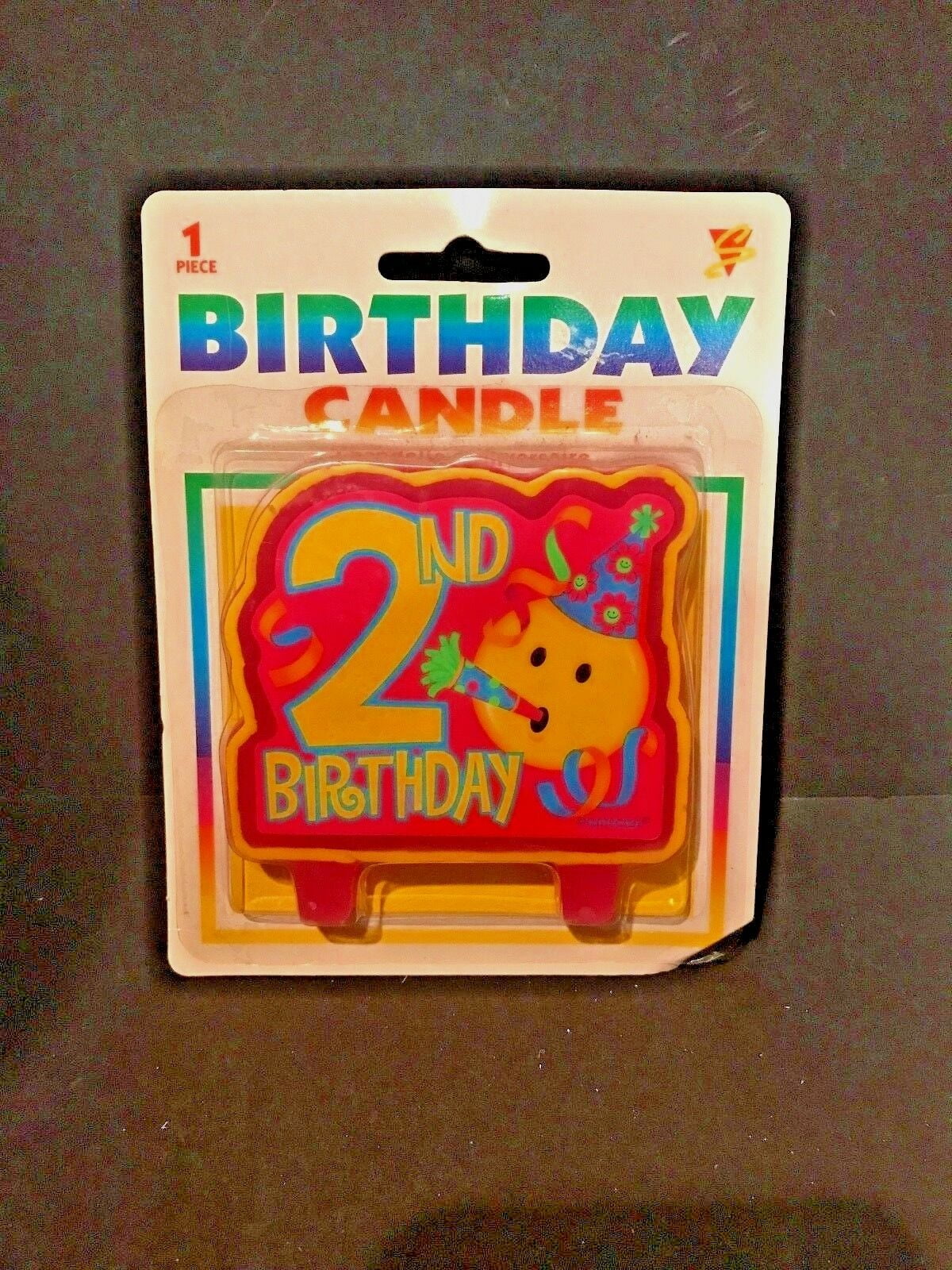 2nd Birthday Candle Pink NEW - Walmart.com