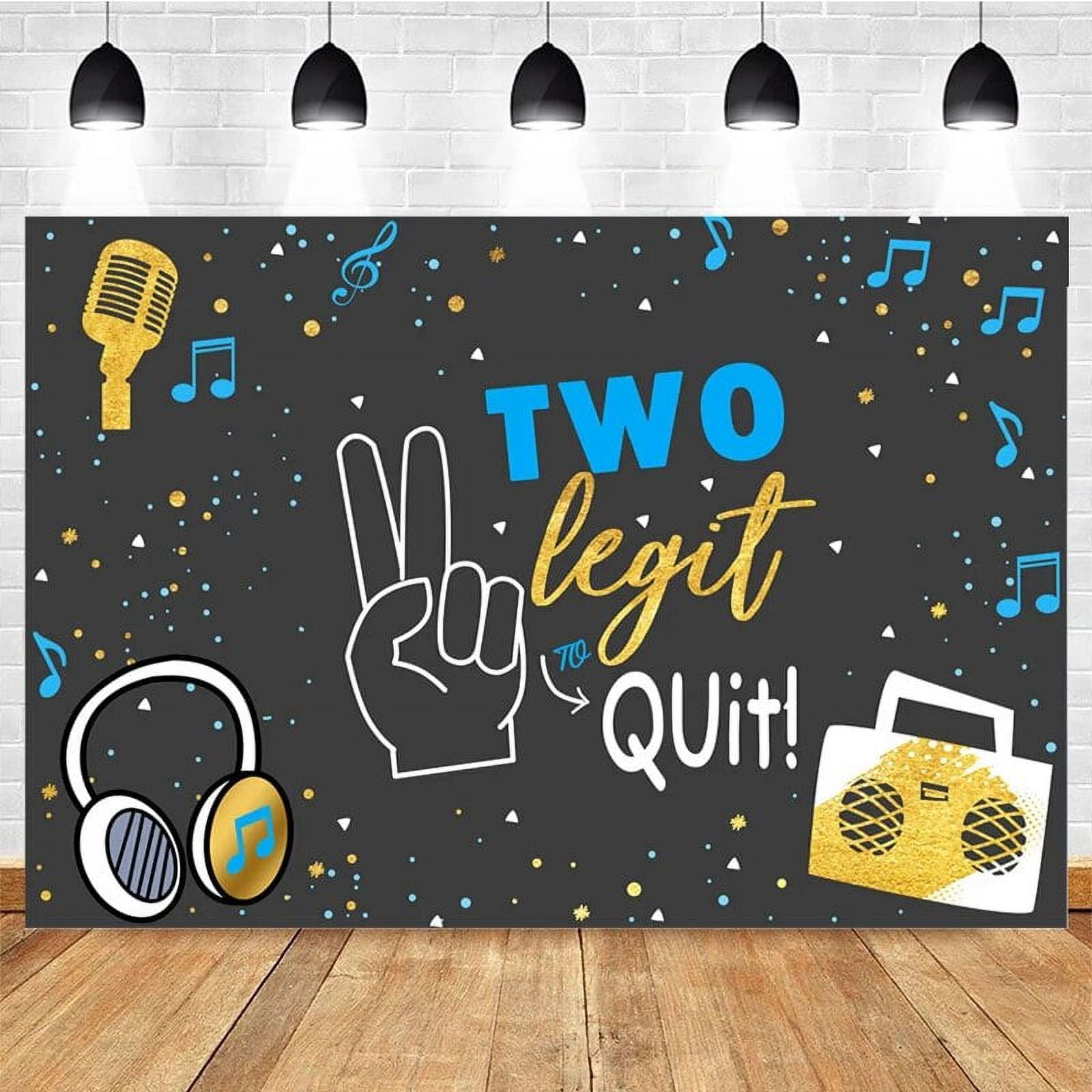 2nd Birthday Party Photography Background Musical Notes Radio ...