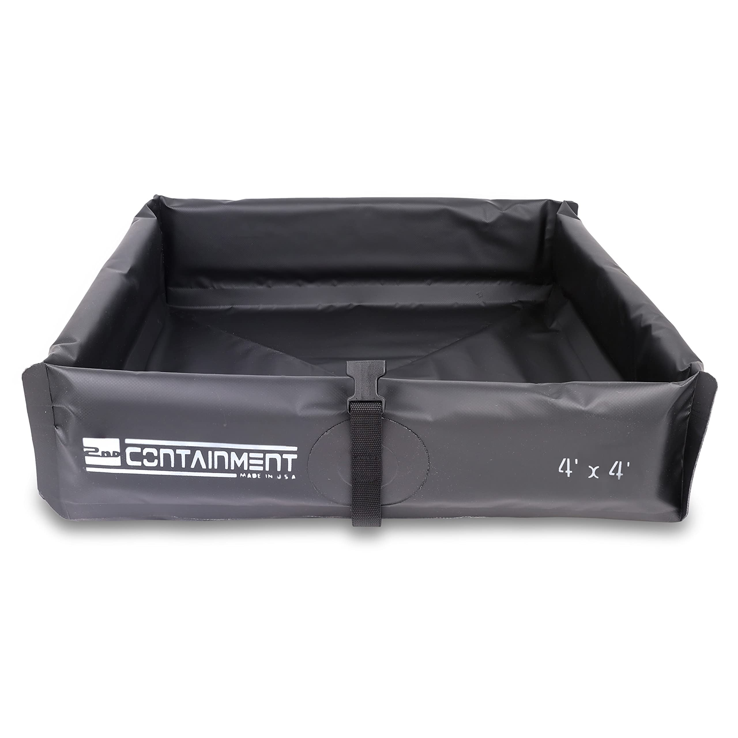 2nd Containment - Folding Foam Wall Berm - 4’ x 4’ - Black PVC - MADE ...