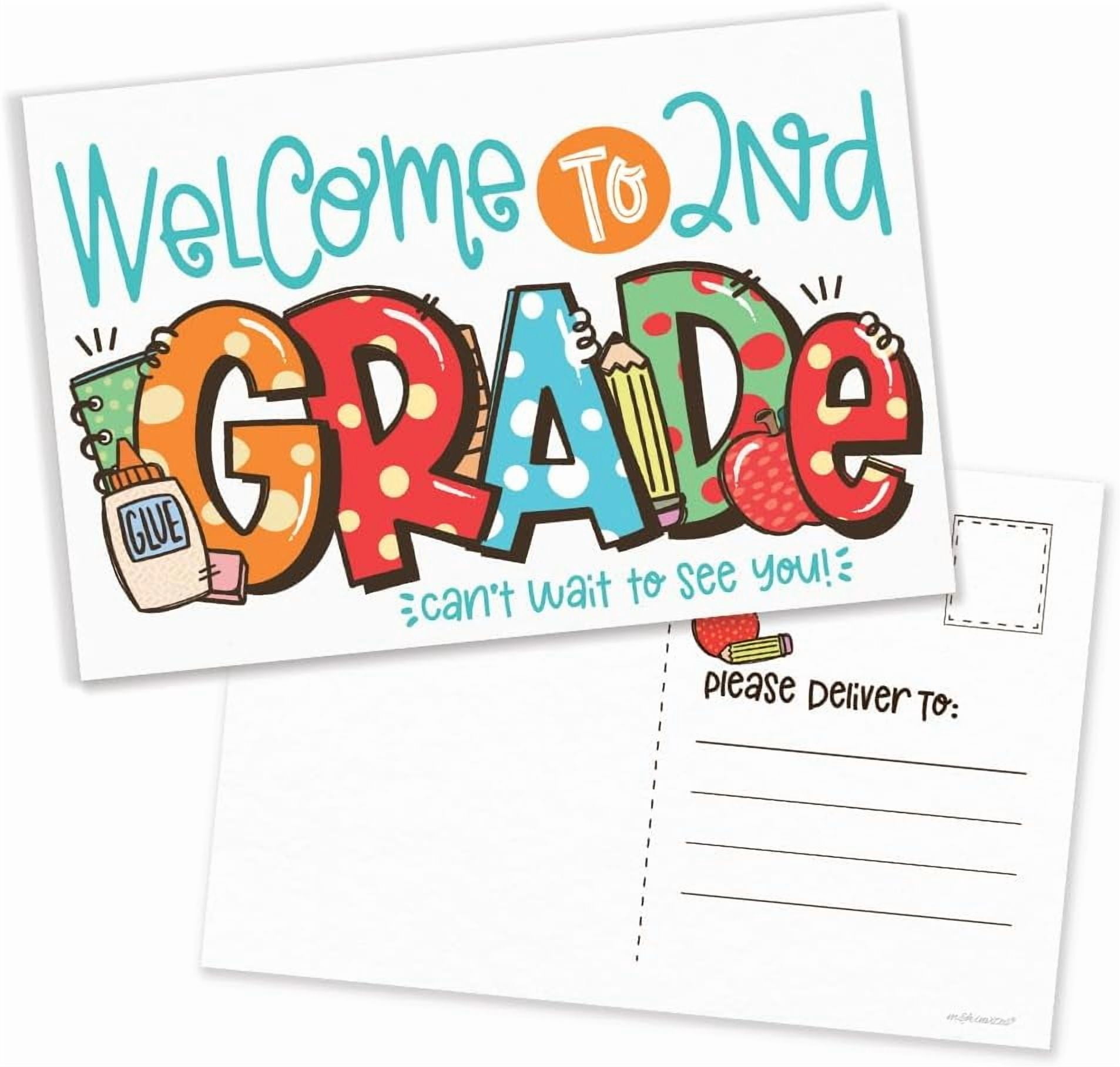 2nd Grade Back To School Postcards For Students From Teacher - Cute ...